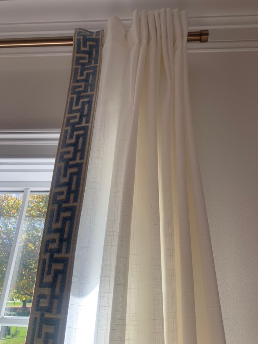 DIY: How to Add Tape Trim to Curtains - Chapple Chandler